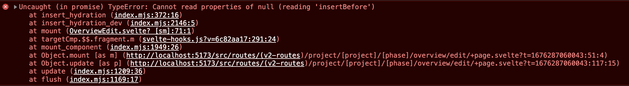 Rerouting with `goto()` in browser during load crashes application · Issue #9026 · sveltejs/kit ...