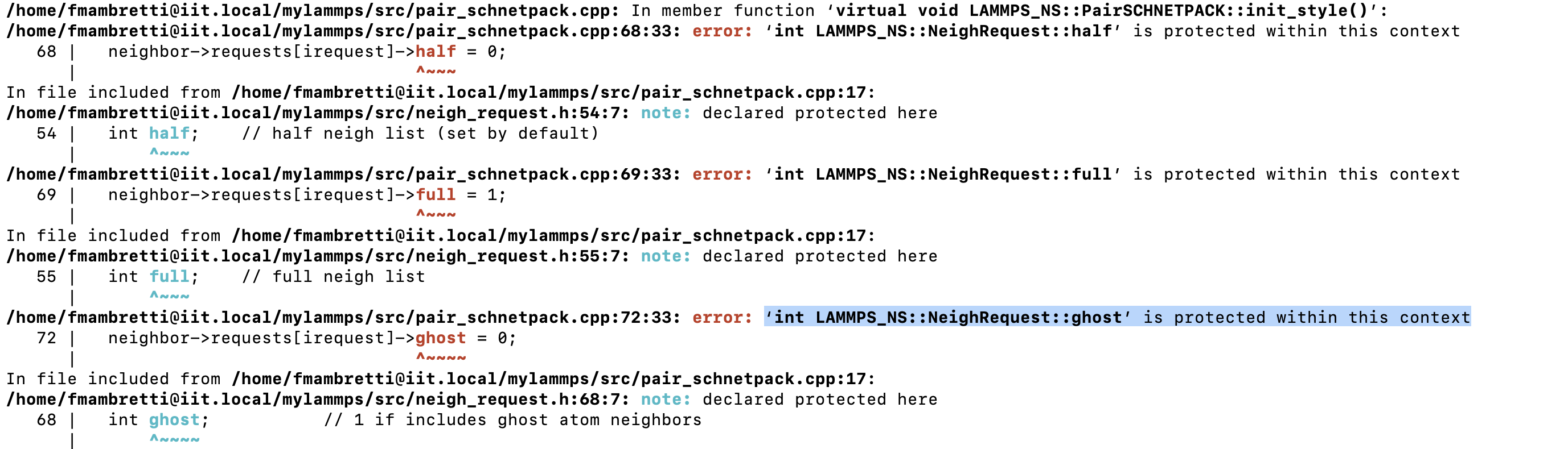 Error in compiling LAMMPS with schnetpack interface · Issue #520 · atomistic-machine-learning ...