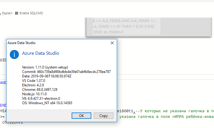 The "Replace" menu is not completely hidden · Issue #7199 · microsoft/azuredatastudio · GitHub