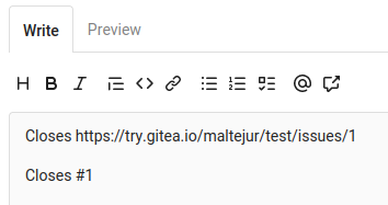 Closing keywords do not work with URLs · Issue #27549 · go-gitea/gitea · GitHub