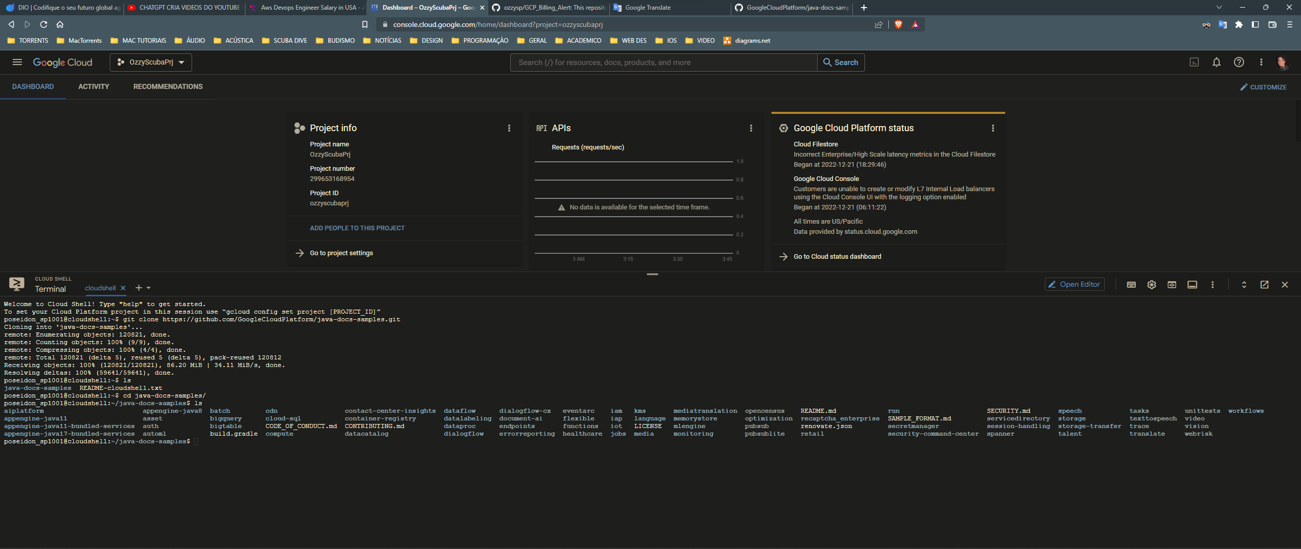 GitHub - ozzysp/GCP_Cloudshell: This repository was maded for Digital Innovation One course purposes