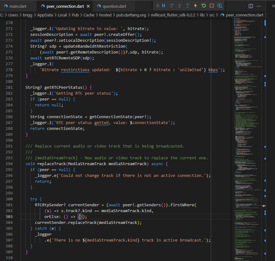 Importing Flutter Sdk Error Expected Identifier · Issue 24 · Millicastflutter Sdk · Github