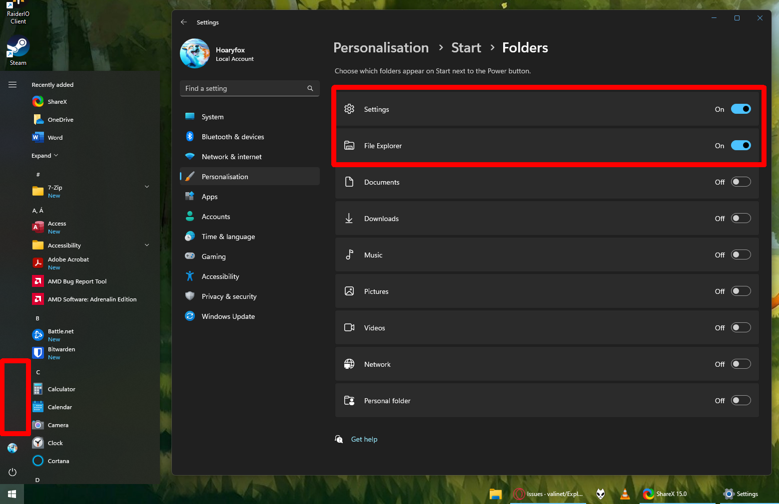 Folders didn't show up on Windows 10-style Start menu · Issue #1823 · valinet/ExplorerPatcher ...