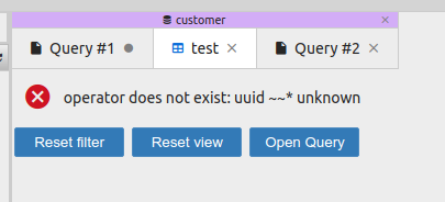 BUG: cannot filter by uuid field in psql · Issue #538 · dbgate/dbgate · GitHub