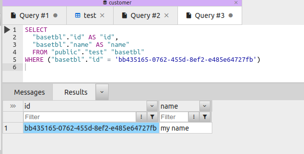 BUG: cannot filter by uuid field in psql · Issue #538 · dbgate/dbgate · GitHub