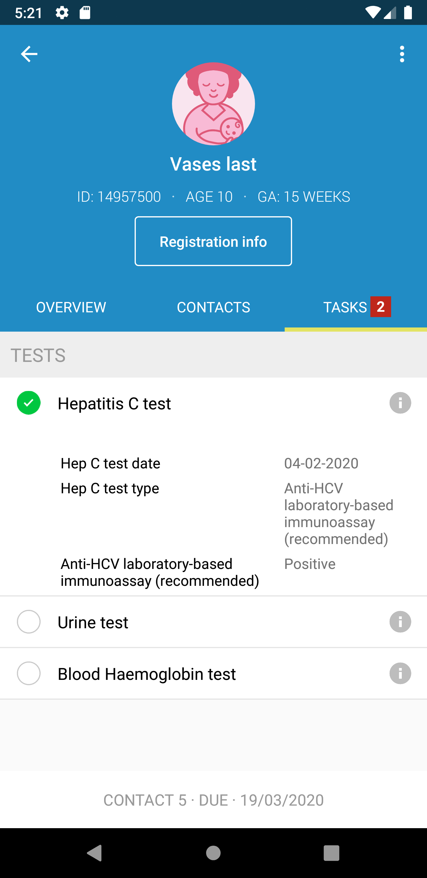 Implement Tasks tab in the woman's profile page · Issue #96 · opensrp/opensrp-client-anc · GitHub