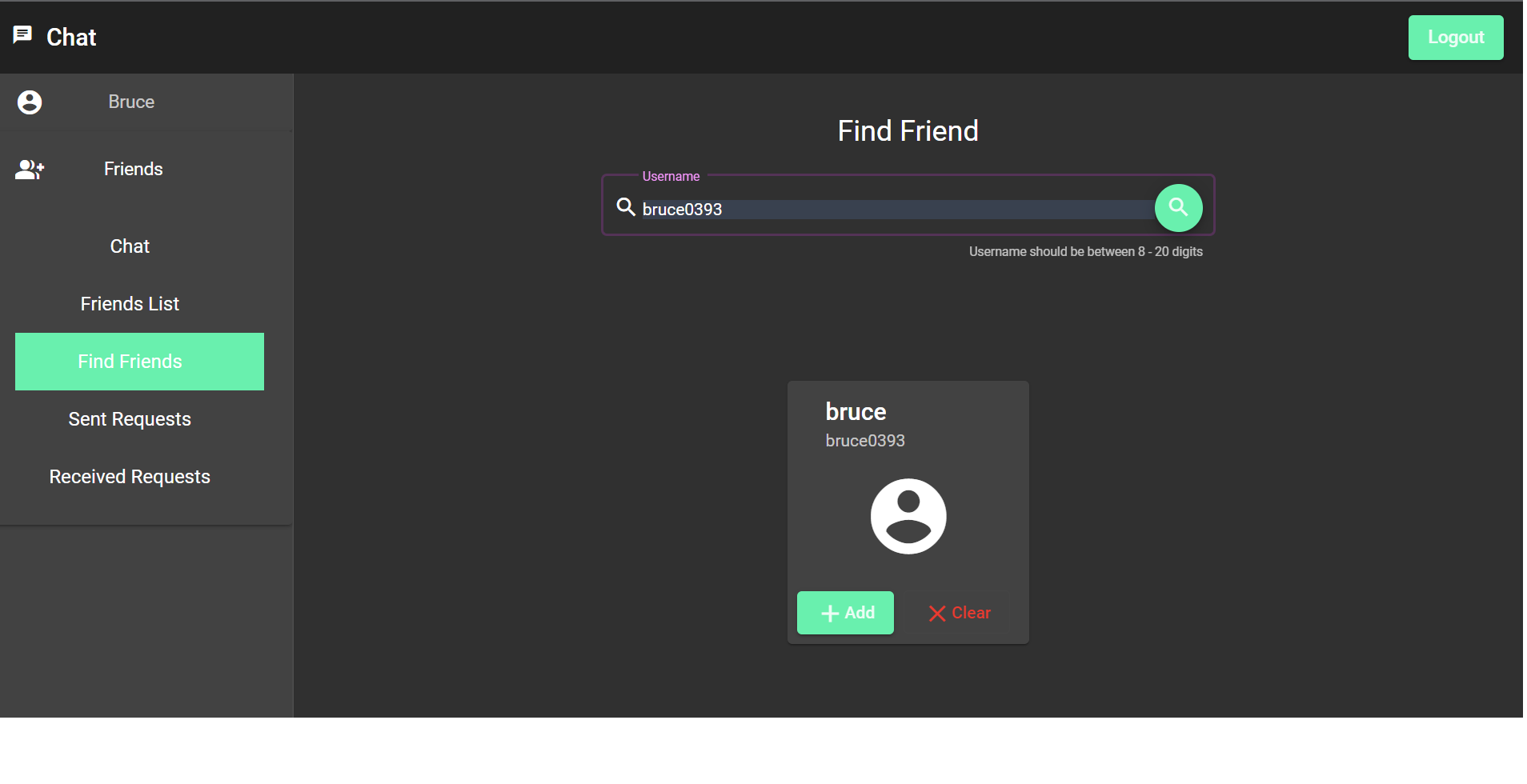 GitHub - BruceArmstrong007/chat-client: Angular Chat Web App
