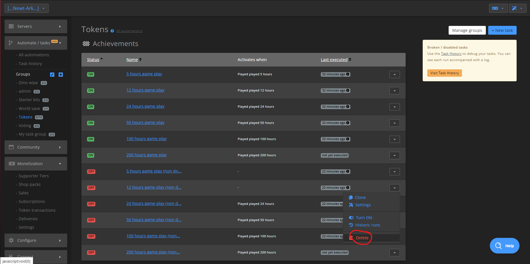 Whoops! Deleting an achievement · Issue #233 · gameserverapp/Platform · GitHub