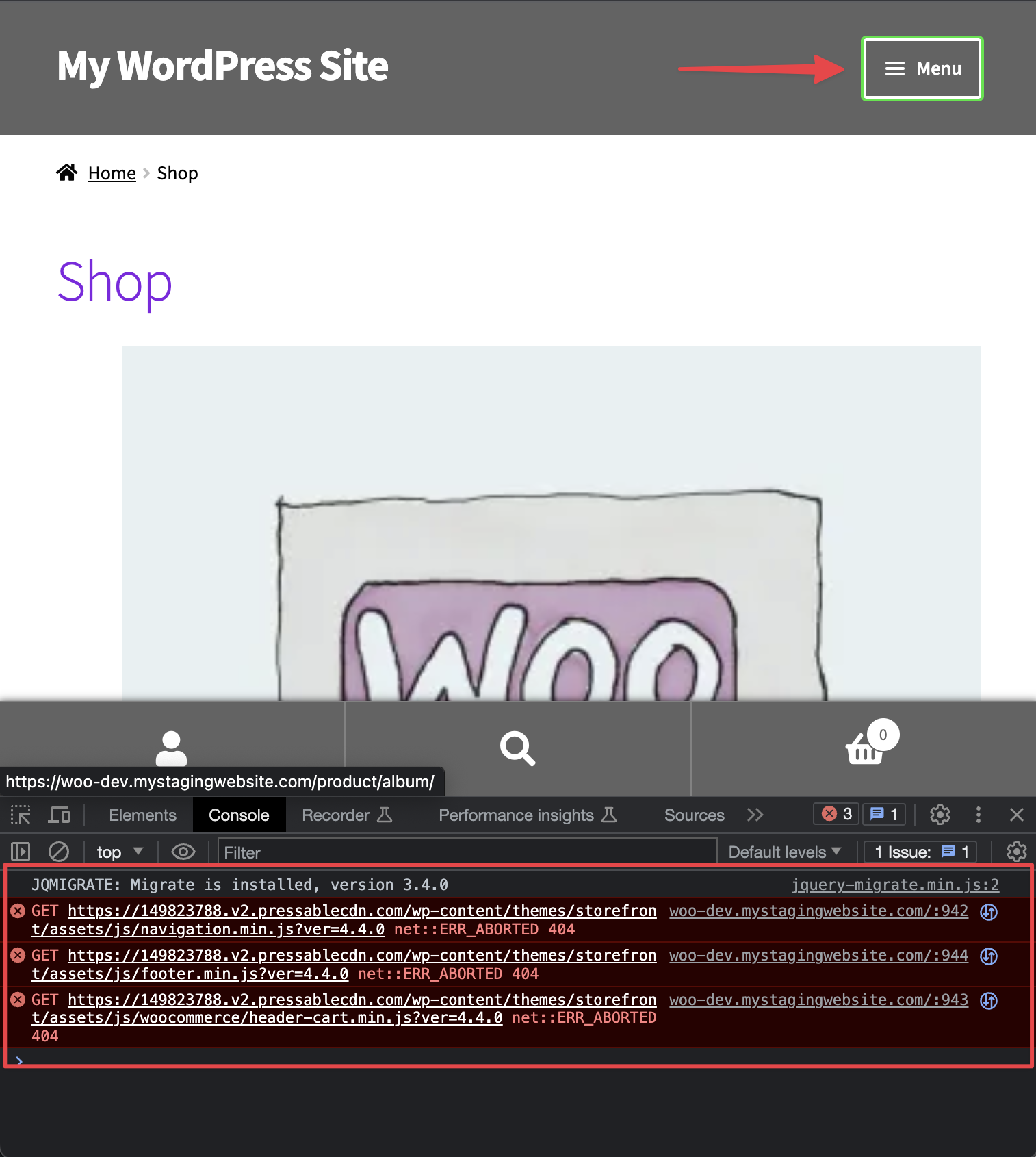 Storefront 4.4.0: Mobile Menu not working · Issue #2107 · woocommerce/storefront · GitHub