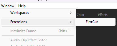 GitHub - Ronvaknins/FirstCut: FirstCut is an Adobe Premiere extensions that automatically cut ...
