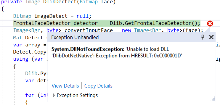 Unable To Load Dll Dlibdotnetnative · Issue 169 · Takuya Takeuchi Dlibdotnet · Github