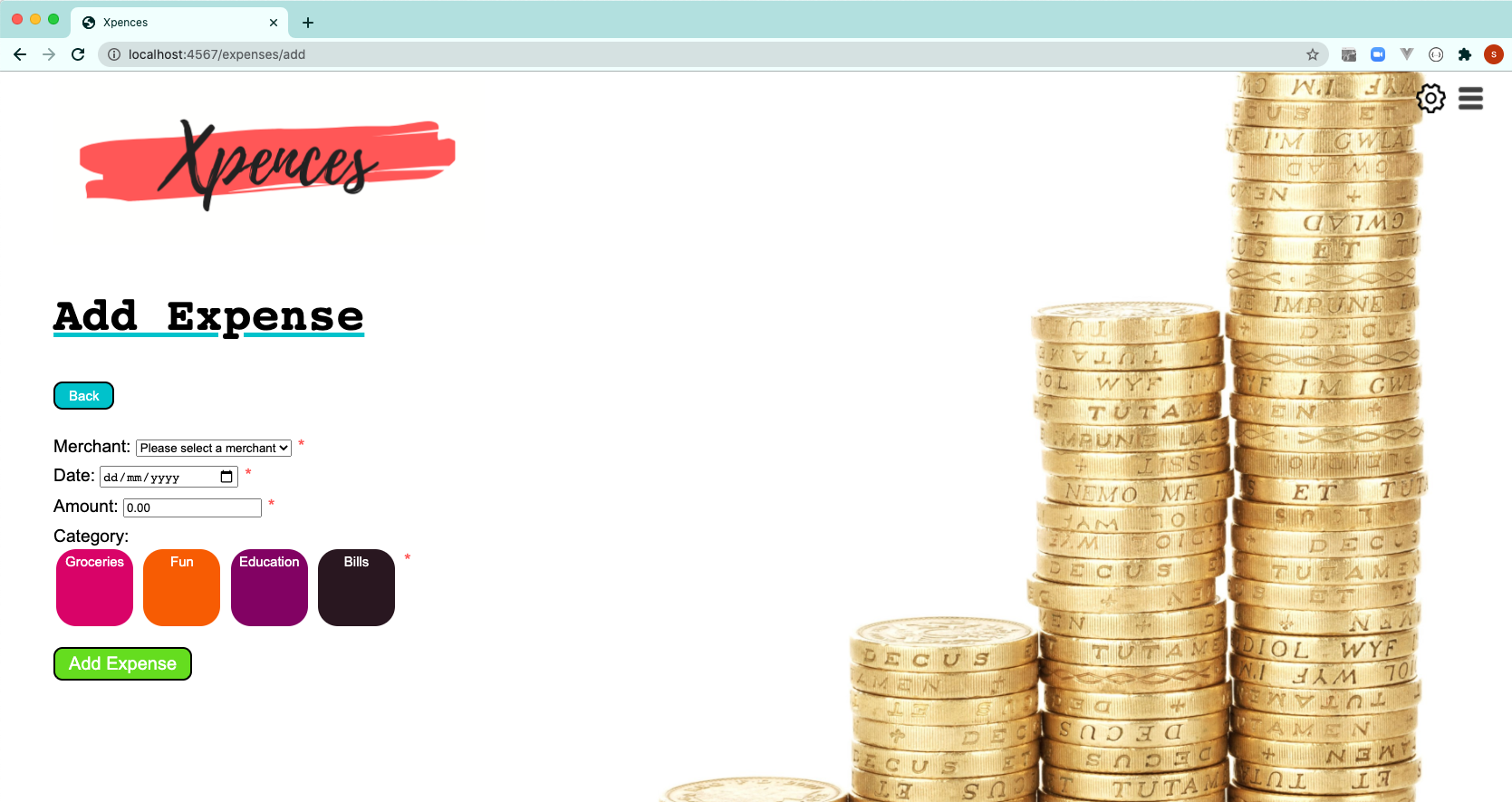 GitHub - saraemanuelsson/xpences