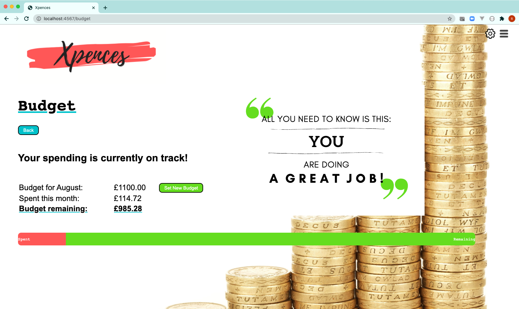 GitHub - saraemanuelsson/xpences