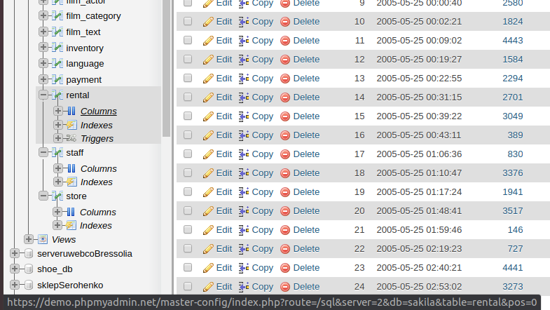 Invalid Link of Column | Index in Nav Panel · Issue #15893 · phpmyadmin/phpmyadmin · GitHub