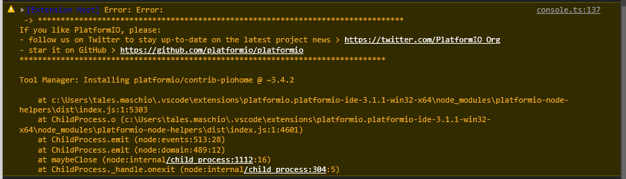 Could not start PIO Home server: Timeout error · Issue #3408 · platformio/platformio-vscode-ide ...