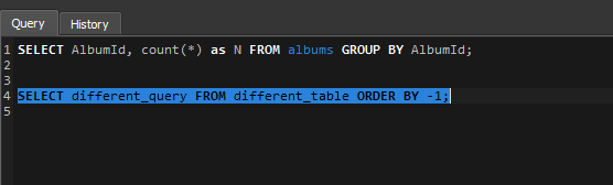 Query without ORDER BY clause throws "ORDER BY term out of range" error ...