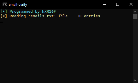 GitHub - hXR16F/email-verify: Email verifier tool written in Batch file ...