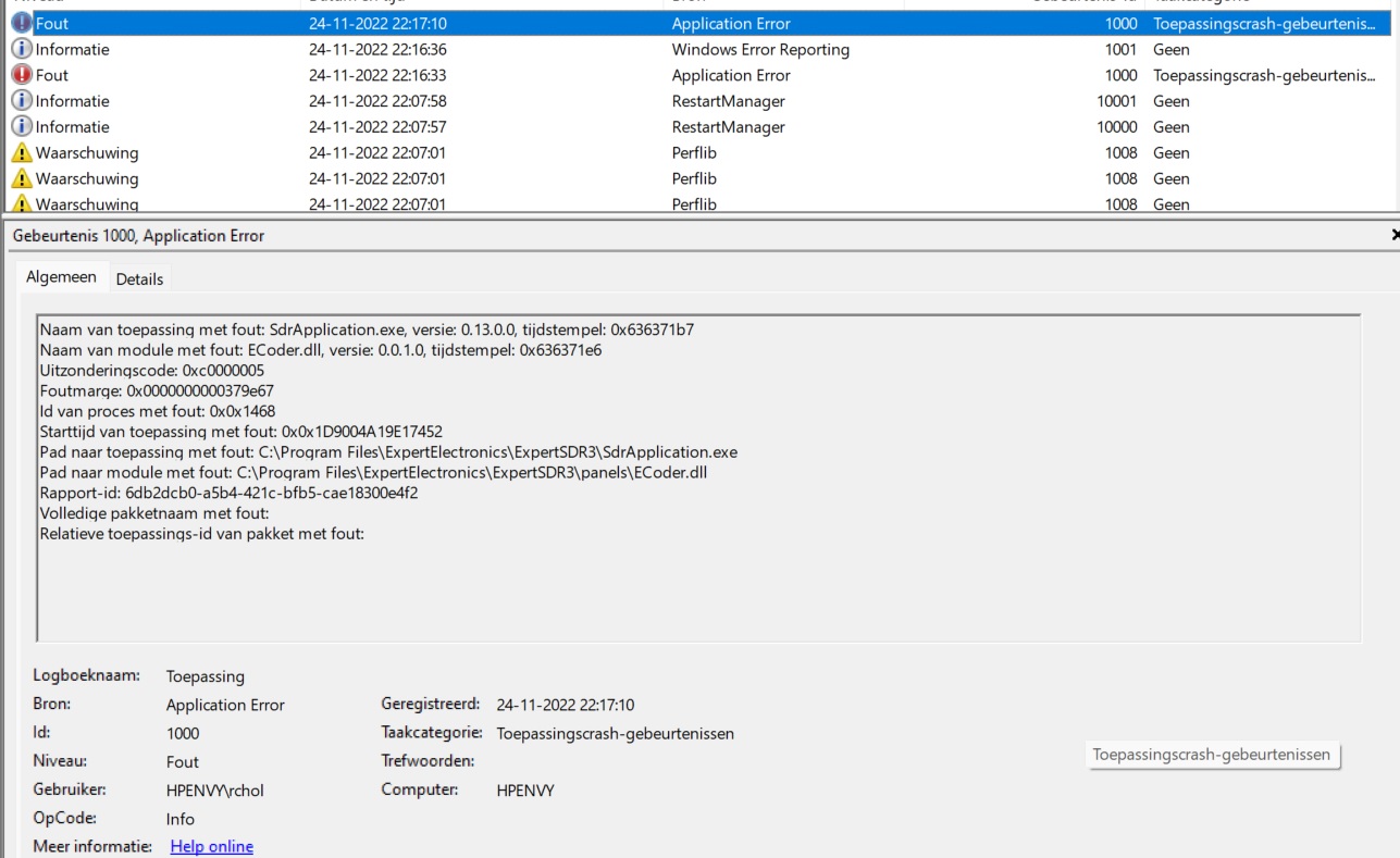 EESDR3 automaticly shuts down after plugging in USB from E-coder Plus. · Issue #510 · ExpertSDR3 ...