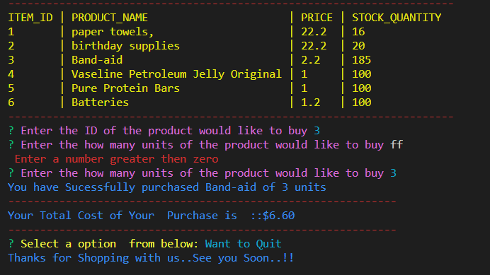 GitHub - CodeSTACKE/Bamazon: a Amazon-like storefront using the MySQL. The app will take in ...