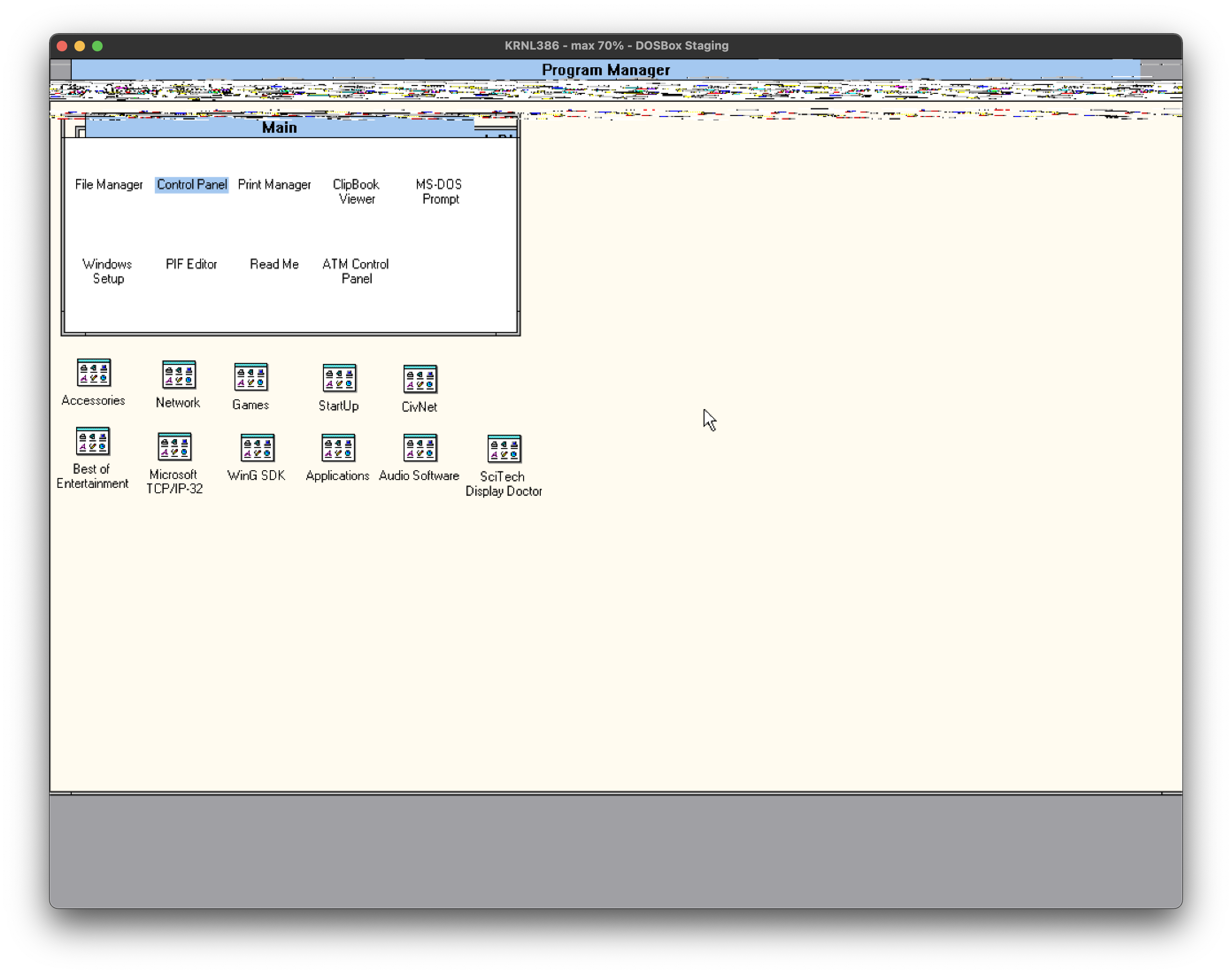Windows 3.x display is garbled after running an SVGA program · Issue #1384 · dosbox-staging ...