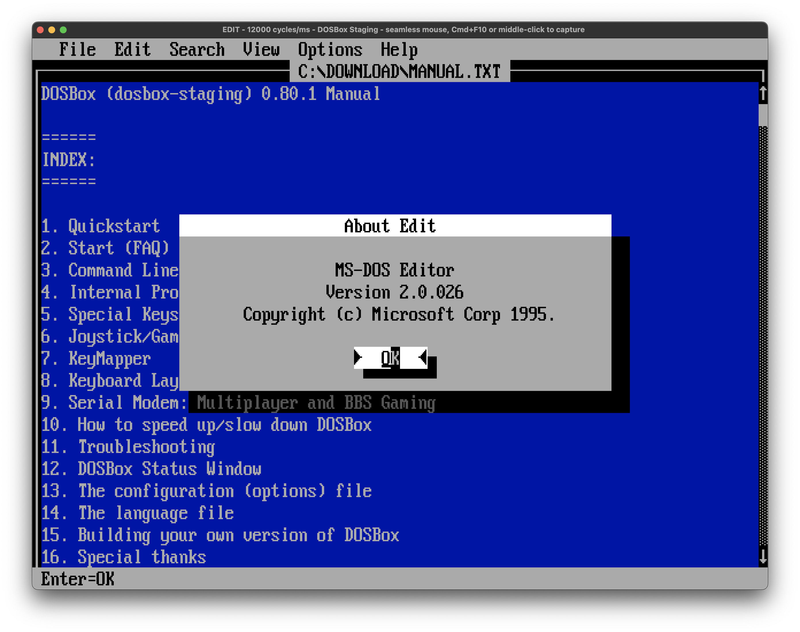 Add a very simple text editor · Issue #2463 · dosbox-staging/dosbox ...
