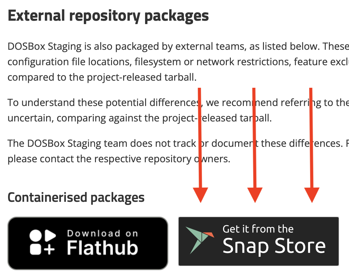 Remove promotion of a stale package from Linux downloads page · Issue #2841 · dosbox-staging ...