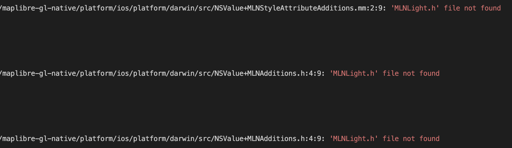 Custom builds with IOS SDK Fail · Issue #1008 · maplibre/maplibre-native · GitHub