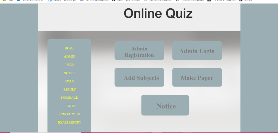GitHub - cbhawana08/OnlineQuizSystem
