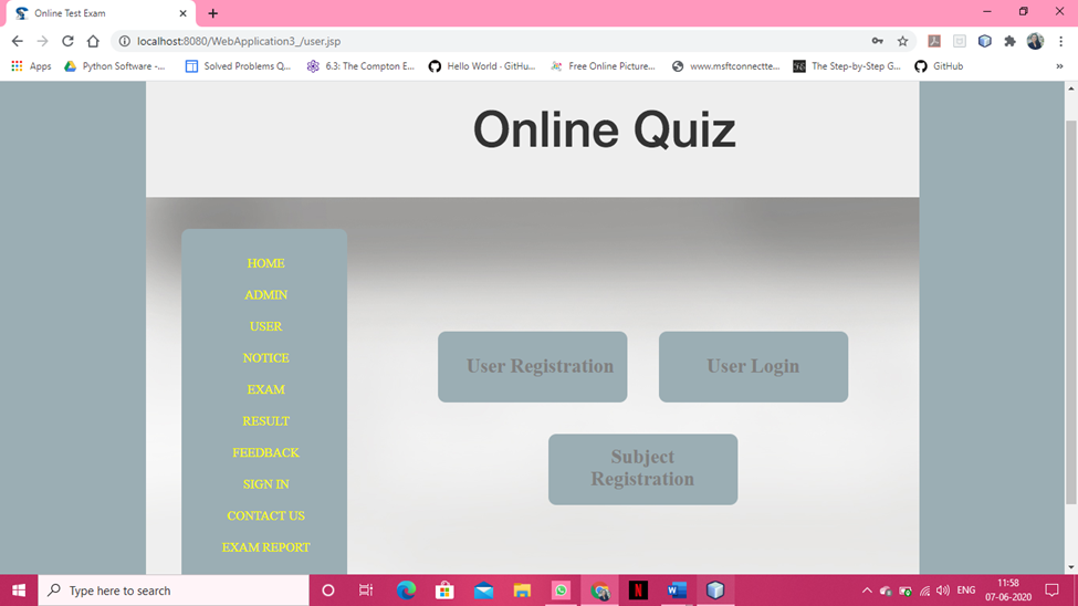 GitHub - cbhawana08/OnlineQuizSystem