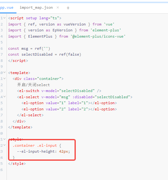 [Component] [select] el-select的disabled属性切换时，如果自定义了line-height，里面input框的高度计算有问题 · Issue #10840 ...