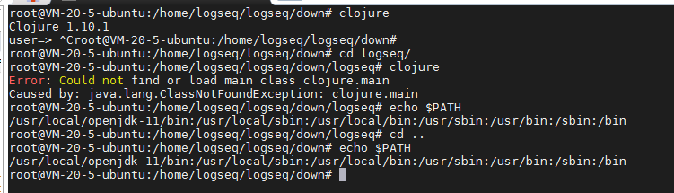 Error: Could not find or load main class clojure.main · Issue #3596 · logseq/logseq · GitHub
