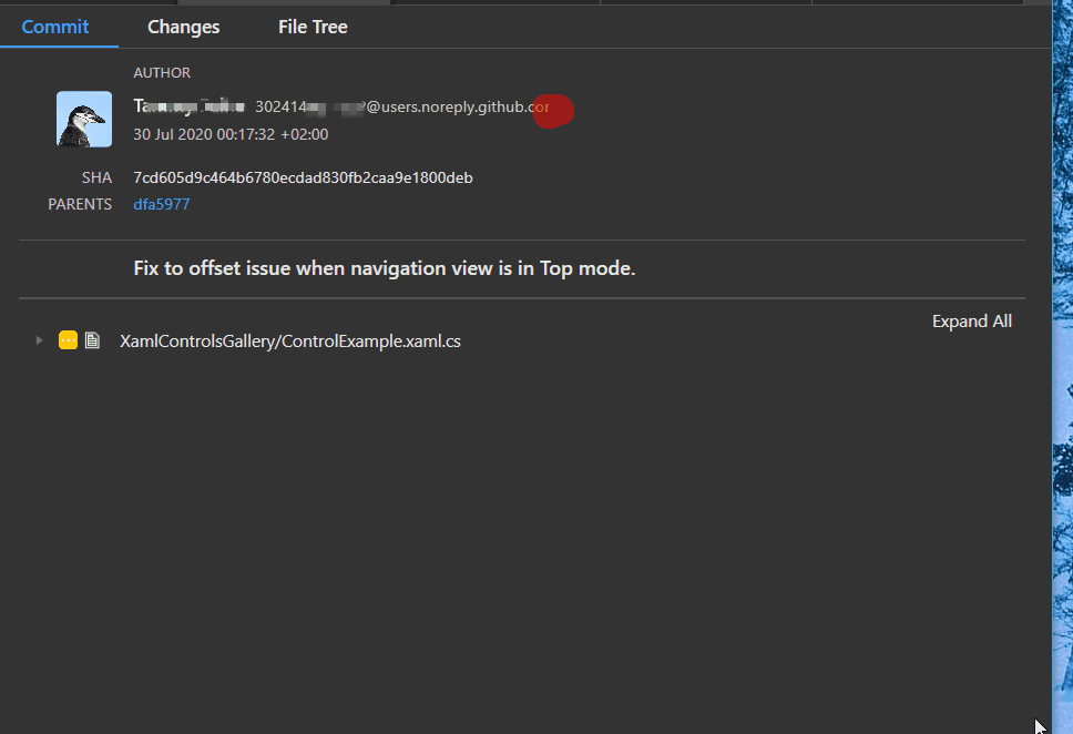 Commit detail view: Author and timestamp are been cut off · Issue #1080 · fork-dev/TrackerWin ...
