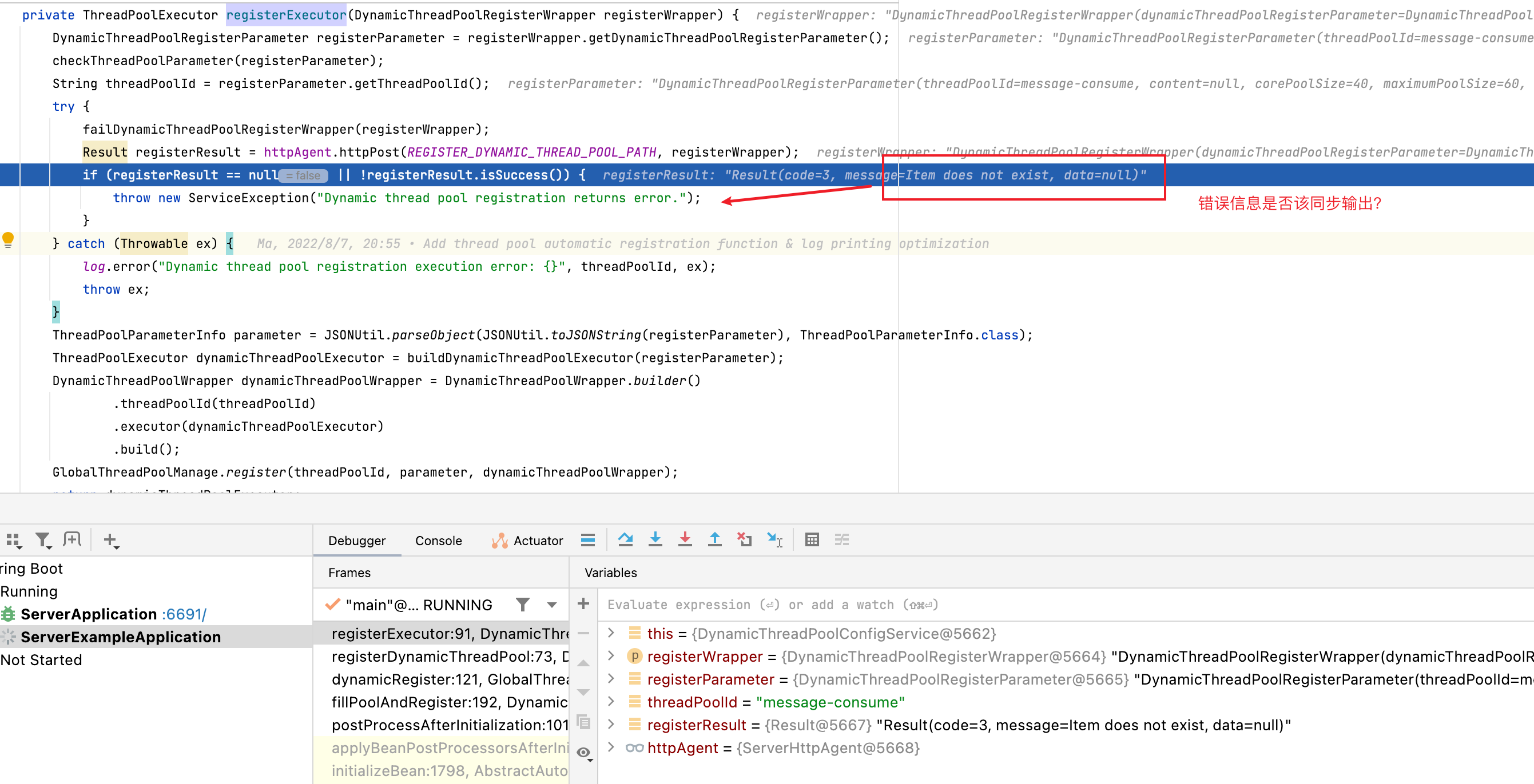 客户端注册服务端失败，输出服务端返回信息 · Issue #794 · opengoofy/hippo4j · GitHub