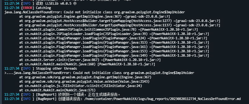 java.lang.IllegalArgumentException: Could not find option with name js.esm-eval-returns-exports ...