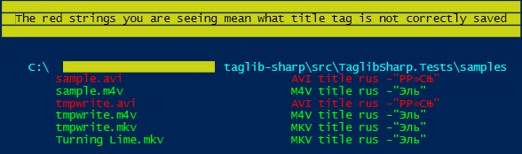 Saved title tag with Russian words is mangled for *.avi files · Issue #151 · mono/taglib-sharp ...