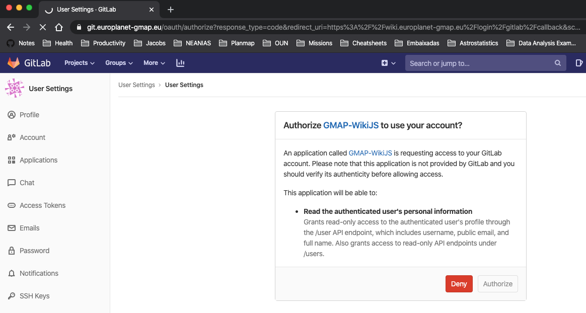 WikiJS not authenticating on Gitlab -- callback ends on Proxy error 502 · Issue #1621 · requarks ...