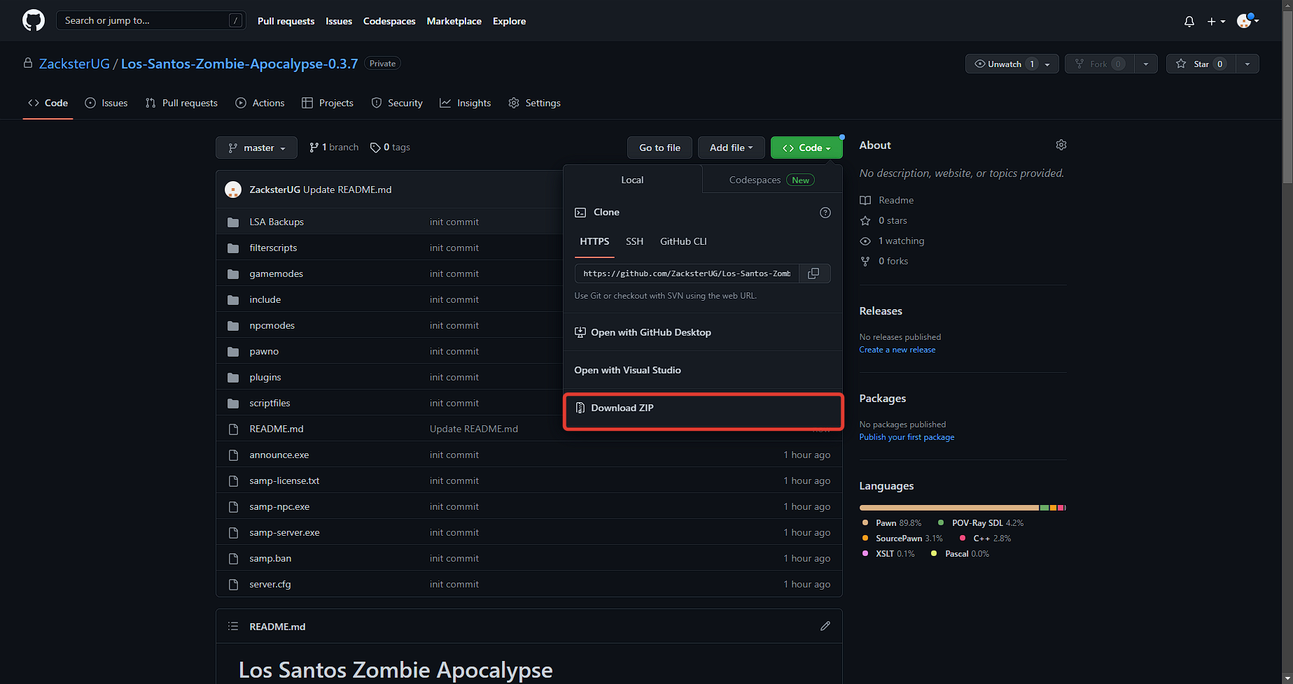 Github Zacksterug Los Santos Zombie Apocalypse 0 3 7 Los Santos
