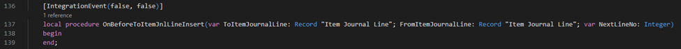 Codeunit "Item Jnl.-Explode BOM", a way to influence or control the NextLineNo variable · Issue ...