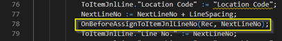 Codeunit "Item Jnl.-Explode BOM", a way to influence or control the NextLineNo variable · Issue ...