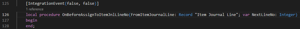 Codeunit "Item Jnl.-Explode BOM", a way to influence or control the NextLineNo variable · Issue ...