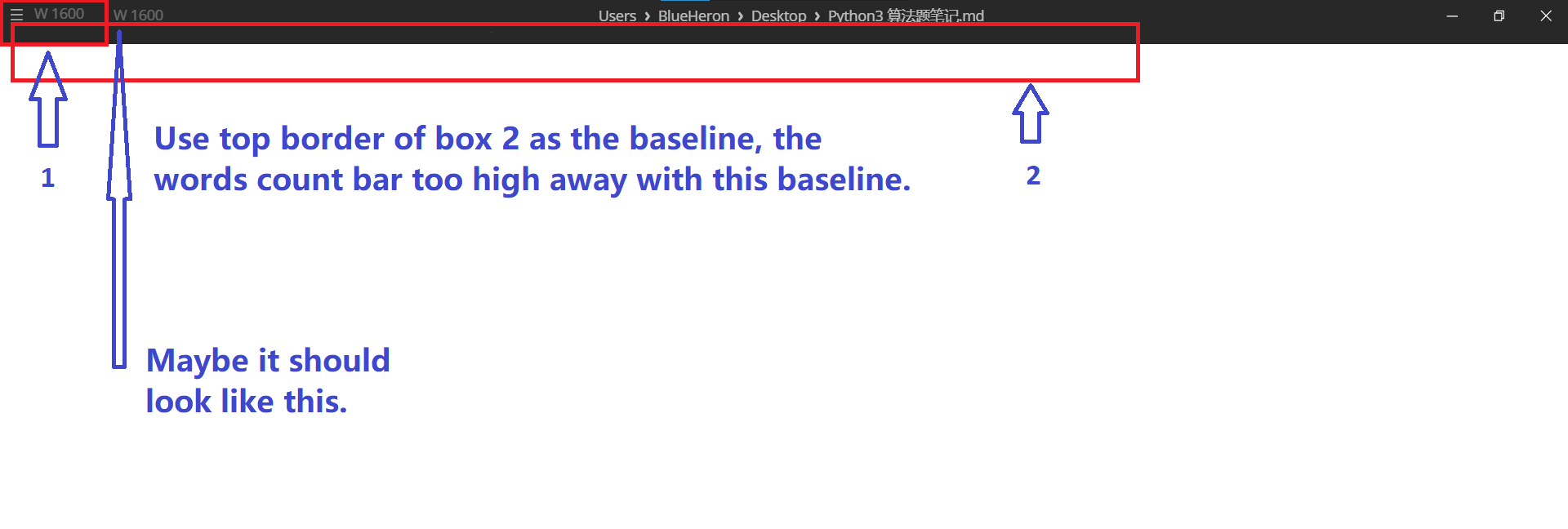 An UI suggestion · Issue #2312 · marktext/marktext · GitHub