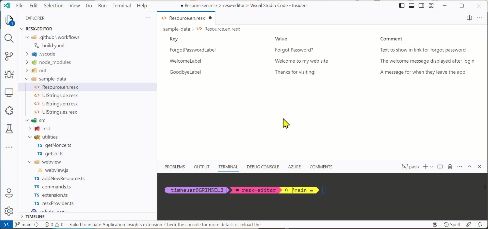 GitHub - timheuer/resx-editor: RESX Editor for VS Code