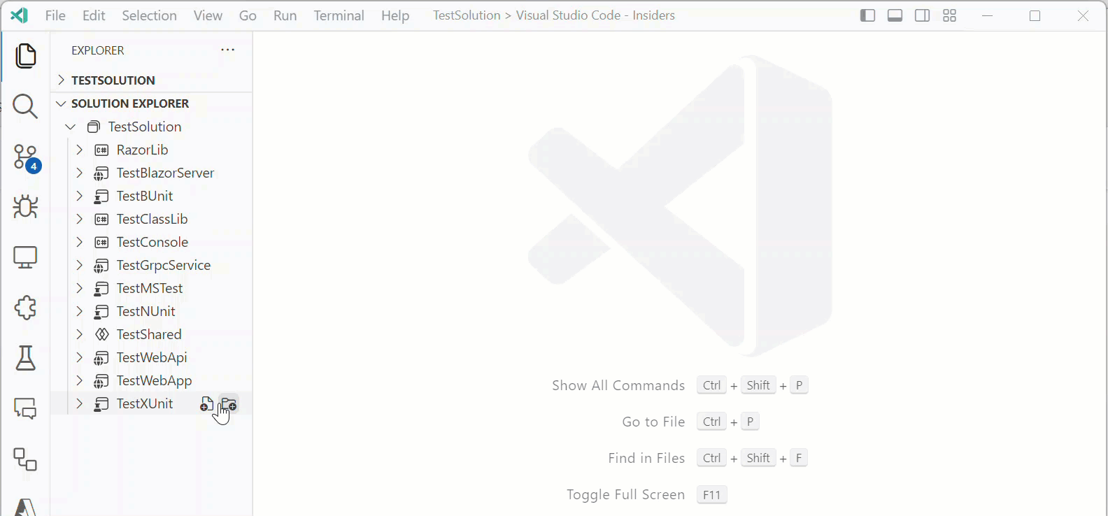 Suggestion Integrated Solution Explorer With Exists Explorer · Issue 200 · Microsoftvscode
