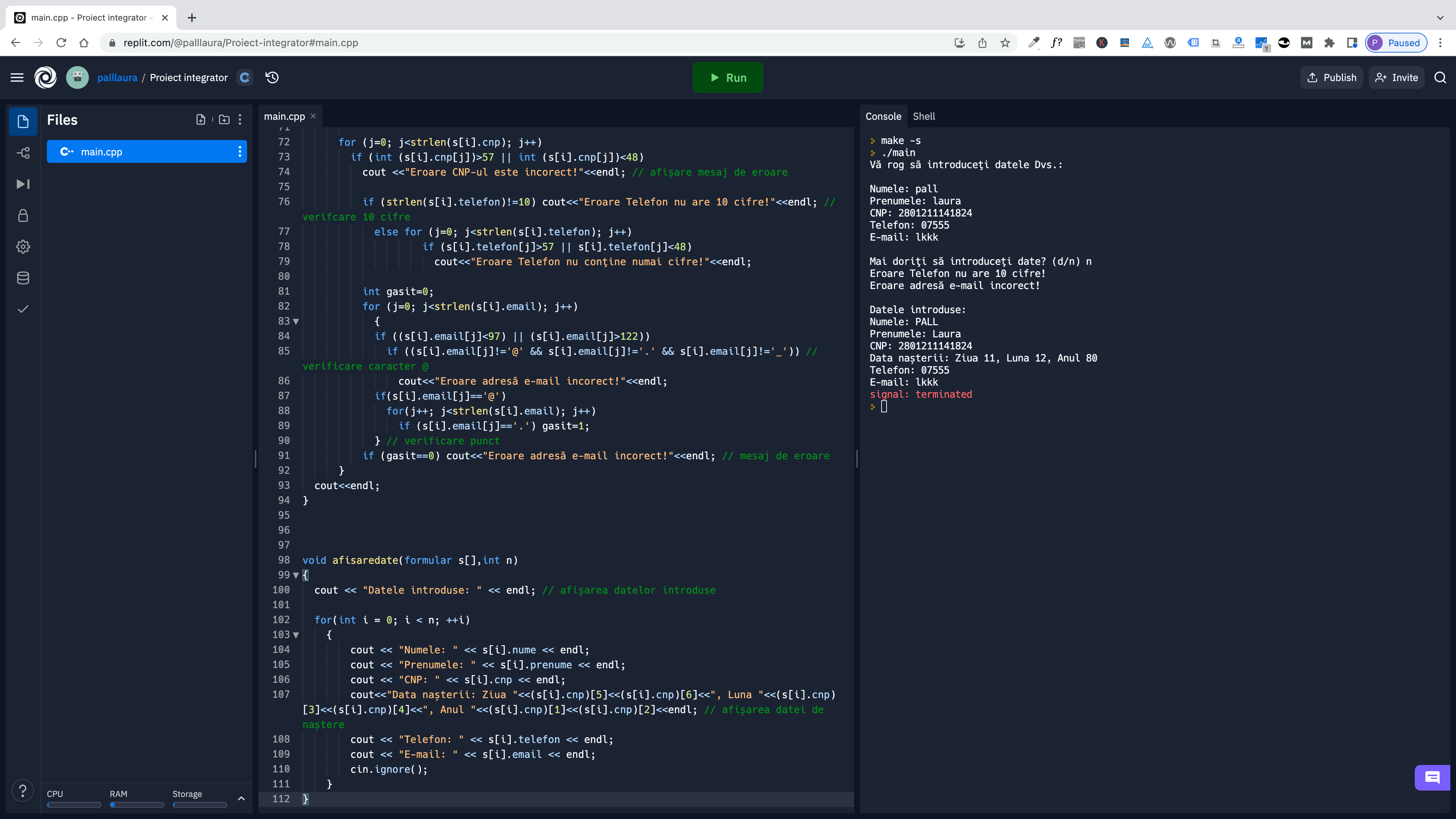 GitHub - laurapall/Form-Validation-Console-Application: A console ...