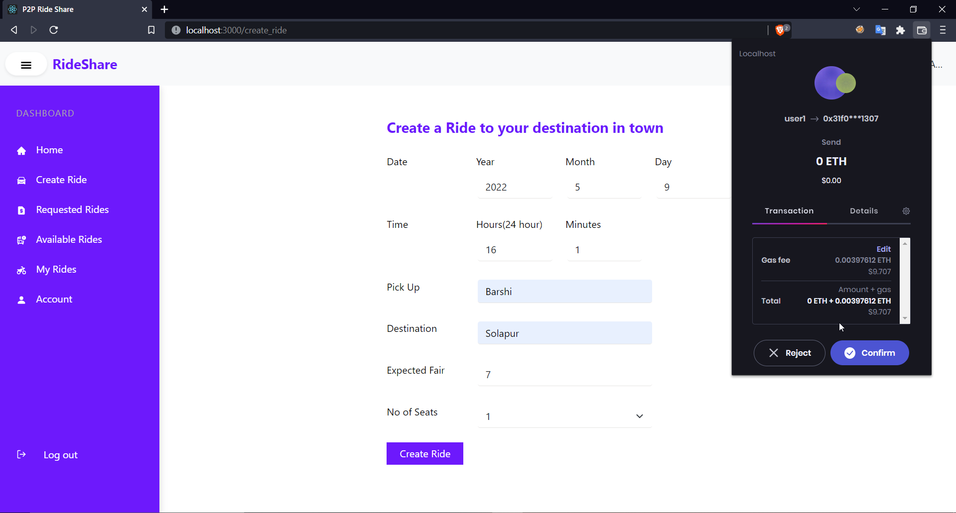 GitHub - AJFatale/Ride-sharing-on-Blockchain