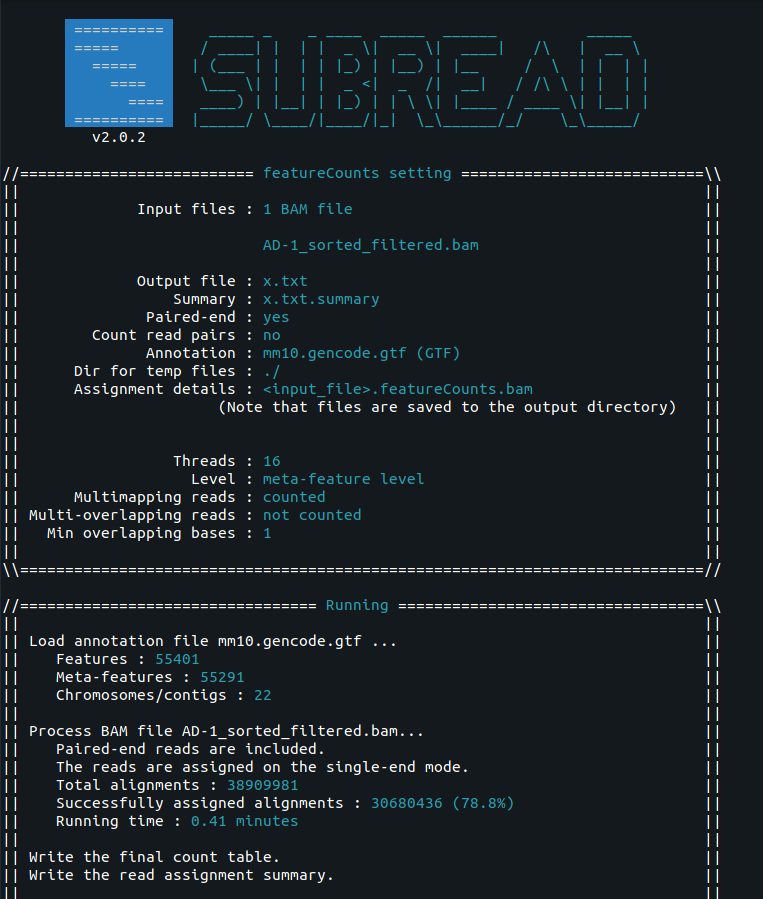 featureCounts assigned reads is 0 · Issue #3 · masai1116/SHARE-seq-alignmentV2 · GitHub