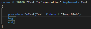 App does not compile when it uses an interface from another extension with codeunit parameter ...