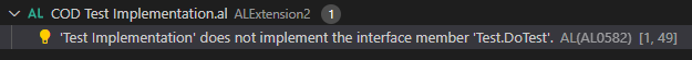 App does not compile when it uses an interface from another extension with codeunit parameter ...