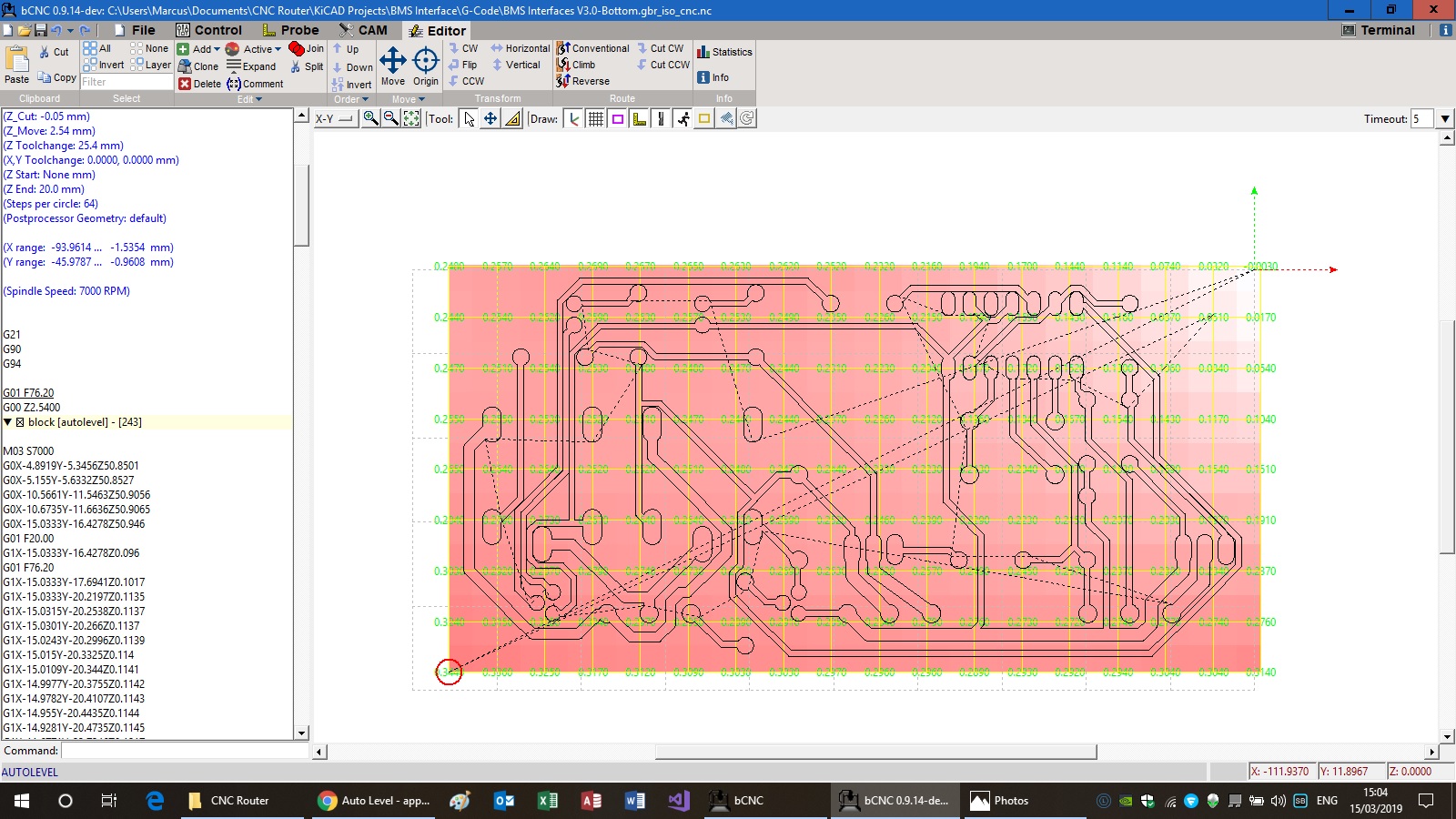 Auto Level - applying incorrect values · Issue #1193 · vlachoudis/bCNC · GitHub