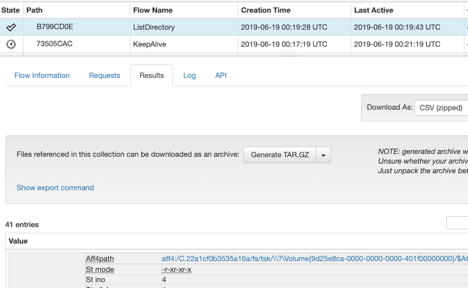 tsk filefinder results not showing in Browse Virtual Filesystem>fs>tsk v. 3.3.0.0 · Issue #715 ...
